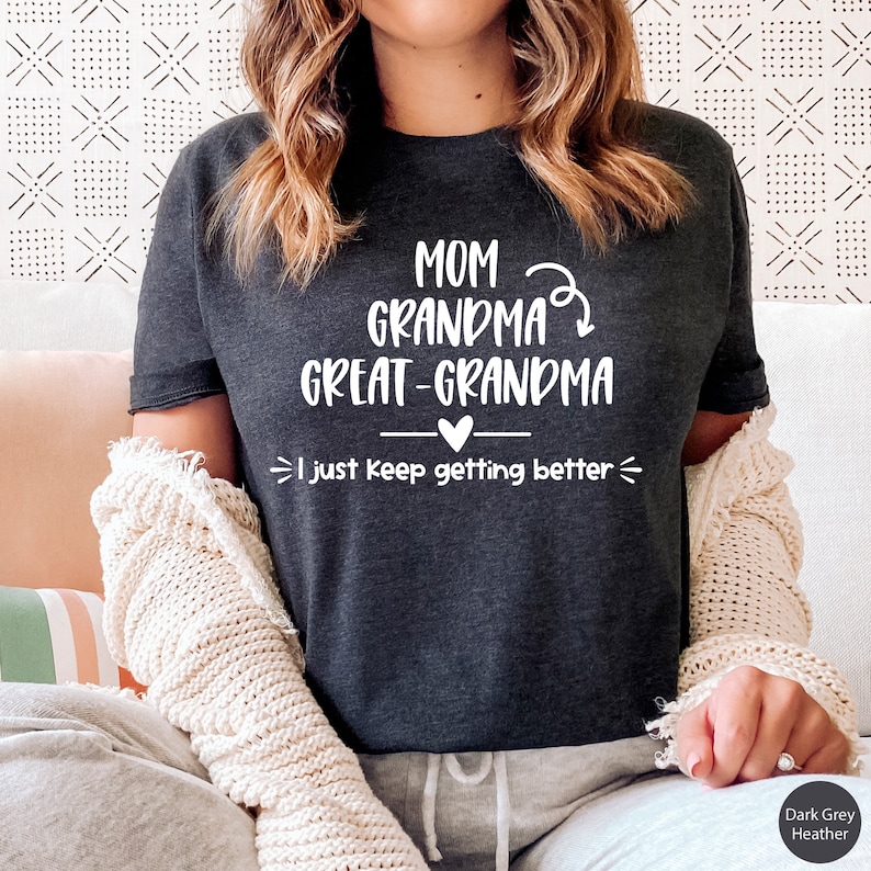 Mom Grandma Great Grandma Shirt, Funny Great Grandma Shirt, Great ...
