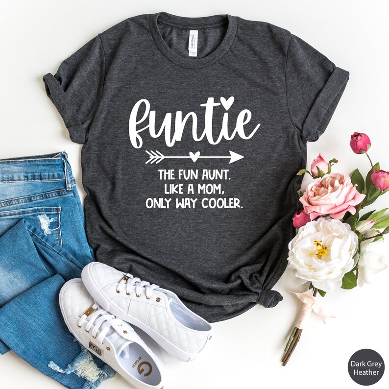 Funtie Definition Shirt for Aunt, Funny Aunt Shirt for Women for ...