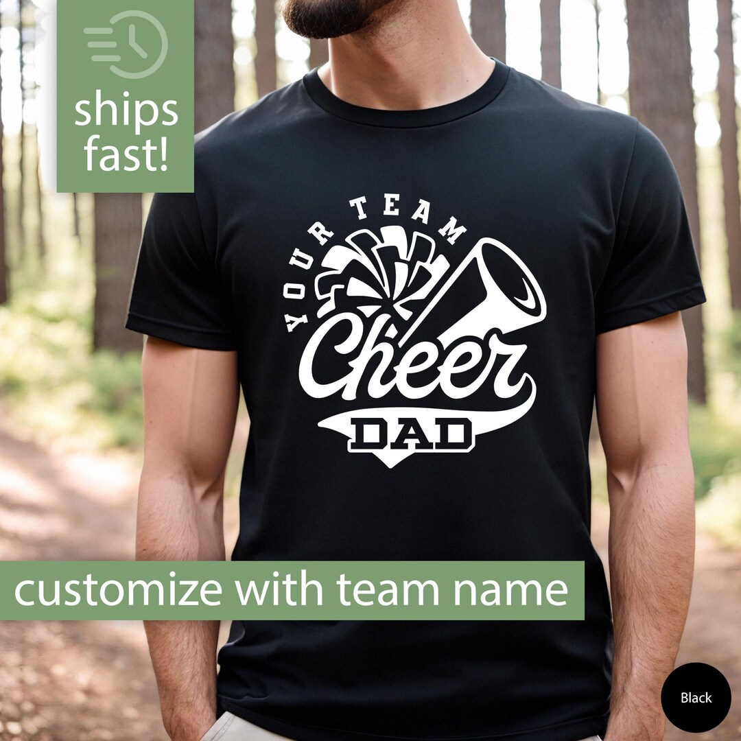 Personalized Cheer Dad Shirt for Game Day Shirt, Custom Cheer Dad ...