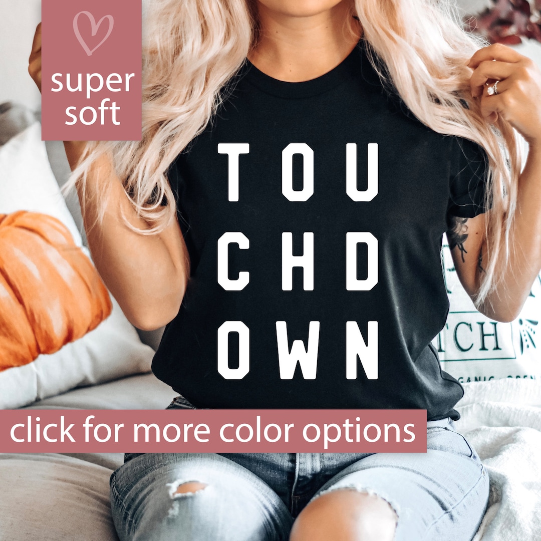 Football Shirt for Women for Game Day, Touchdown Shirt for Football Mom ...