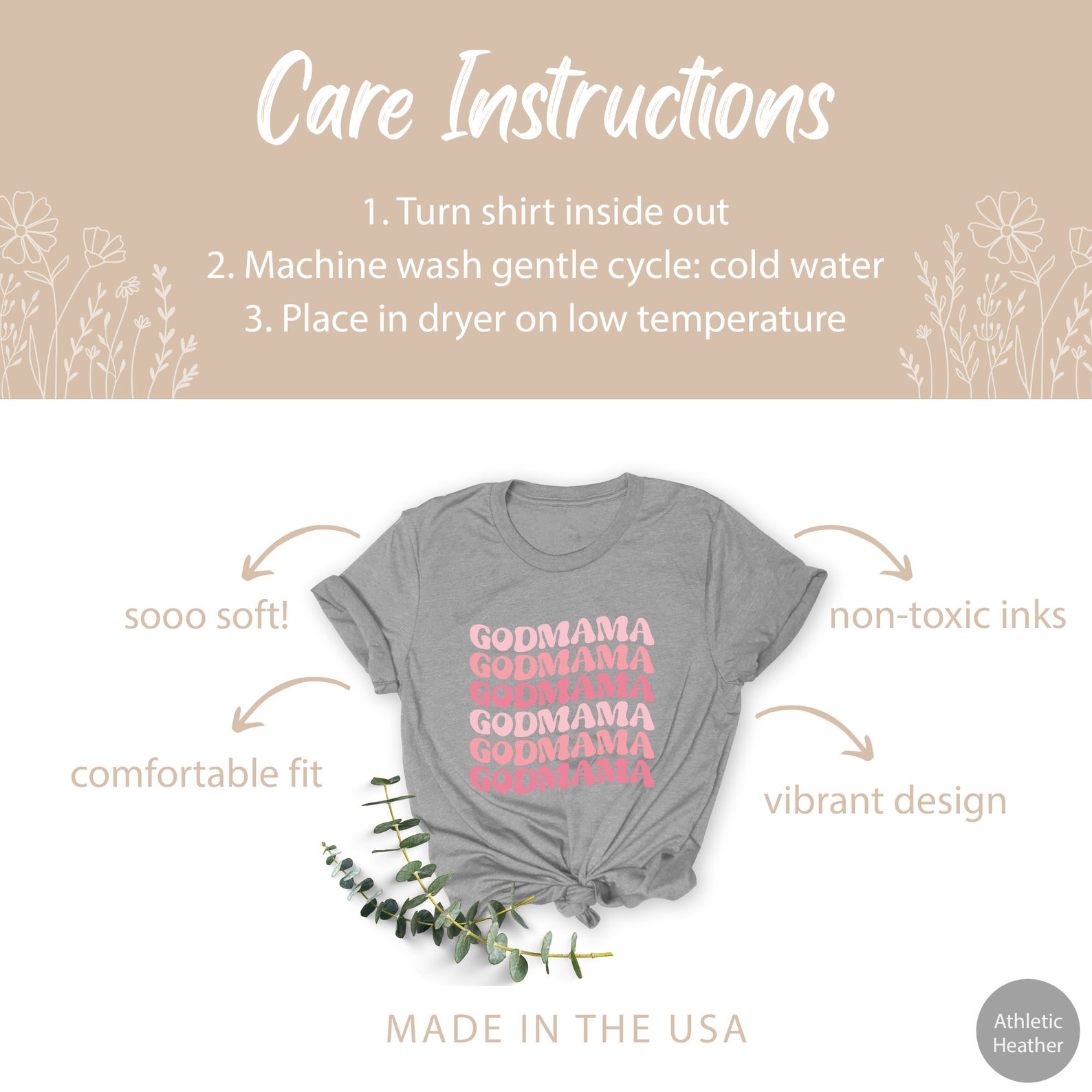 Retro Godmama Shirt, Retro Godmama Tshirt, Gift for Godmother From ...