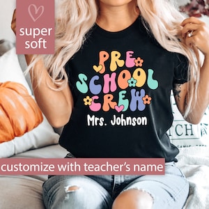 Preschool Teacher Shirt, Custom Preschool Shirt for Teacher T Shirt ...