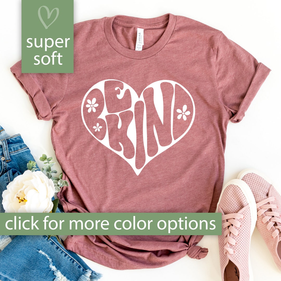 Be Kind Shirt, Kindness Shirt for Women, Kindergarten Shirt, Retro Be ...