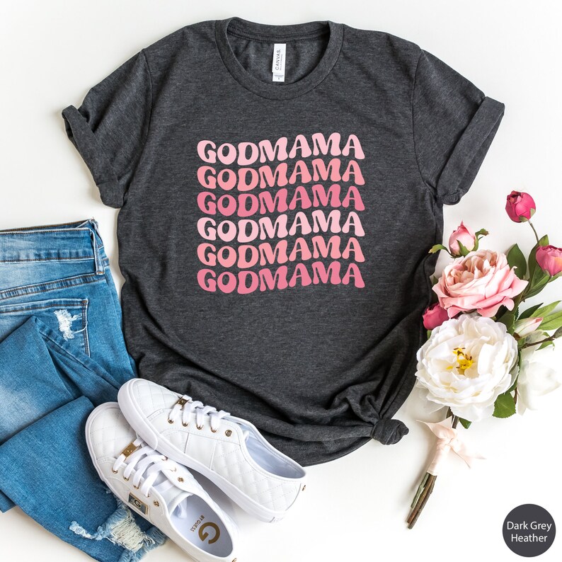 Retro Godmama Shirt Retro Godmama Tshirt Gift for Godmother - Etsy