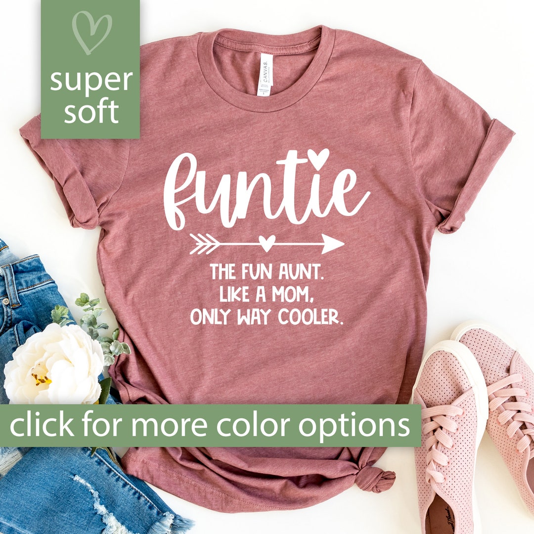 Funtie Definition Shirt for Aunt, Funny Aunt Shirt for Women for ...
