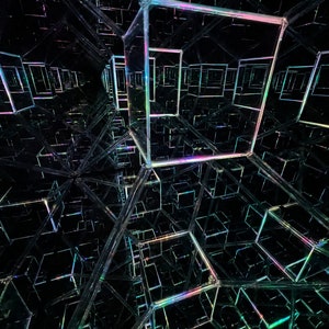 Tesseract Hypercube Infinity Mirror Art Sculpture in Stock Now - Etsy ...