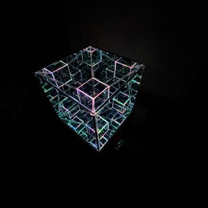 Tesseract Hypercube Infinity Mirror Art Sculpture in Stock Now - Etsy ...