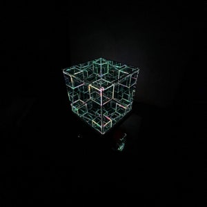 Tesseract Hypercube Infinity Mirror Art Sculpture in Stock Now - Etsy ...