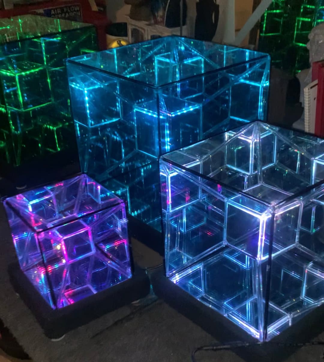 Tesseract Hypercube Infinity Mirror Art Sculpture Made to Order - Etsy ...