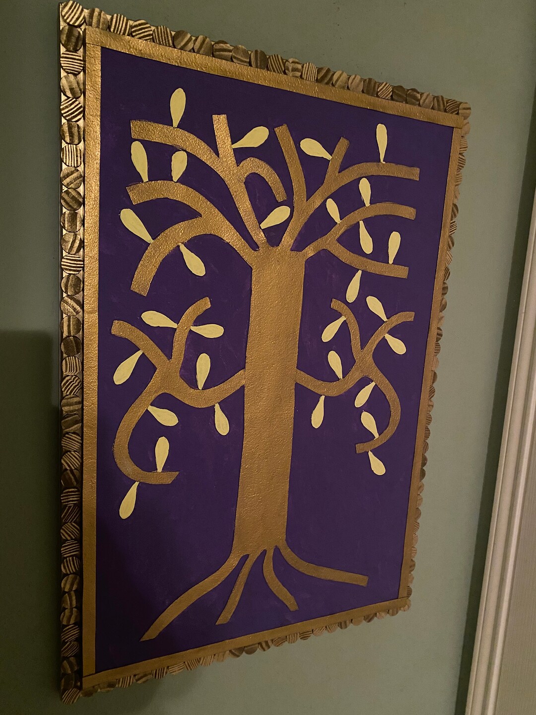 Large Handmade Golden Tree Frame - Etsy
