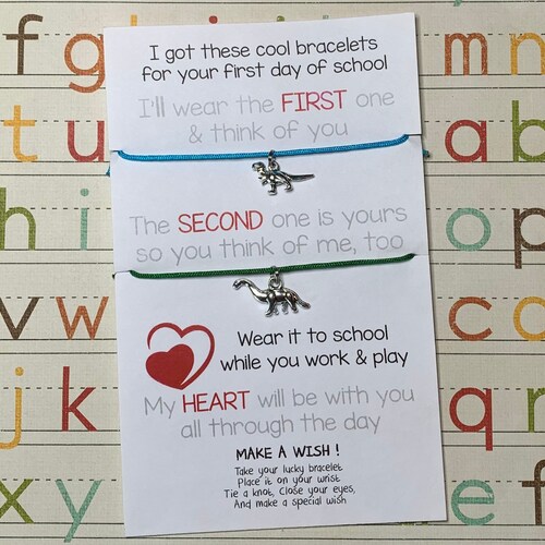 First Day of School Bracelets Back to School Bracelets Mommy - Etsy