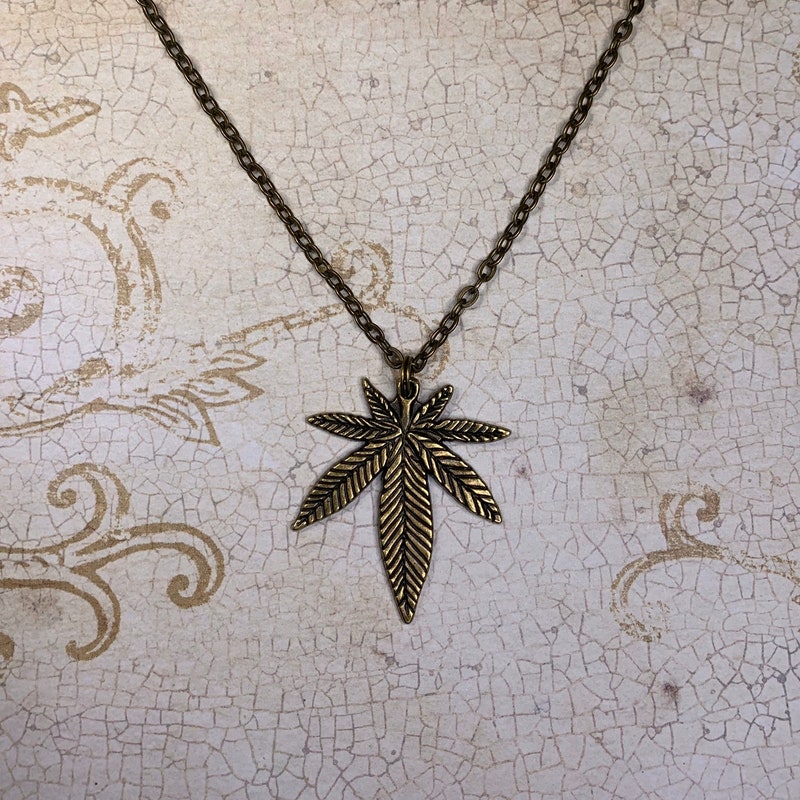 Pot Leaf Pendant - Etsy