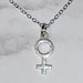 Female Symbol Necklace: Cubic Zirconia Pendant, Feminist Gift - Etsy
