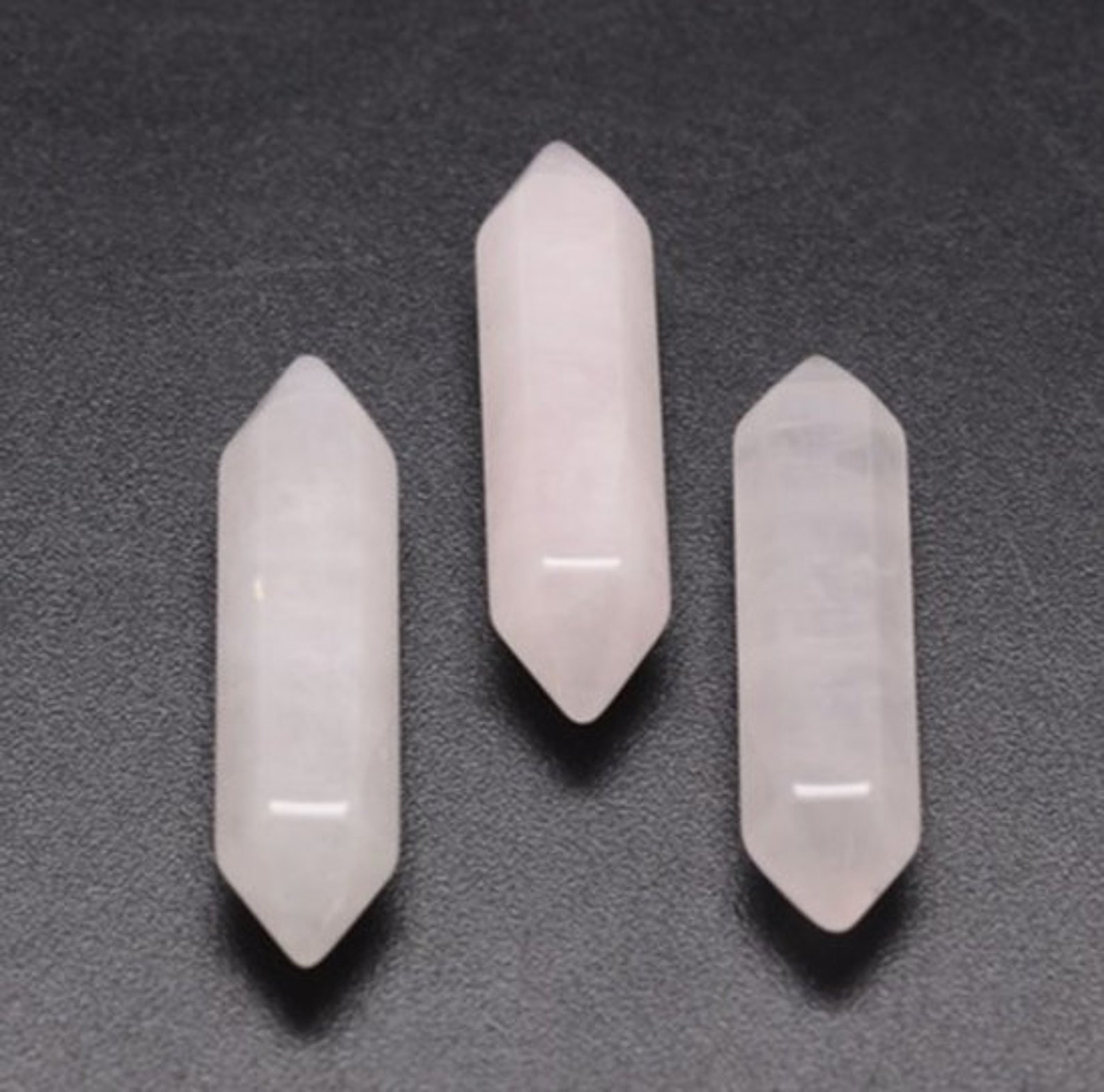 Genuine Gemstone/crystal Bullet Shape Pendant Necklace: - Etsy