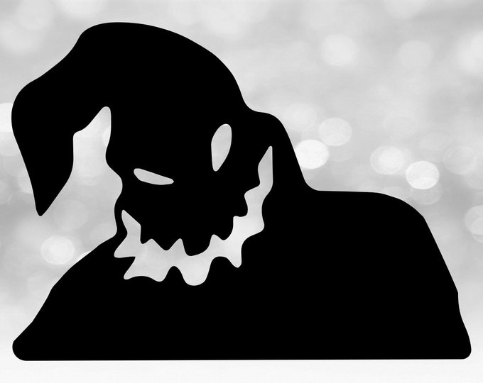 Disney Clipart: Large Easy Black & White Oogie Boogie Ghost Silhouette ...