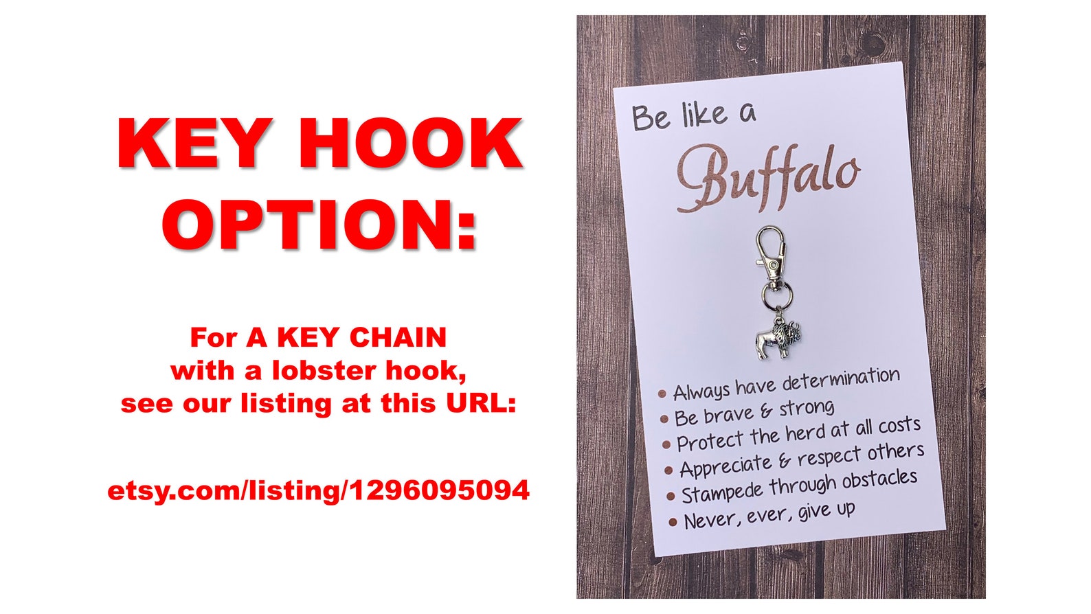 Animal Jewelry: Inspirational "be Like a Buffalo" Card W/ 3D Antique ...