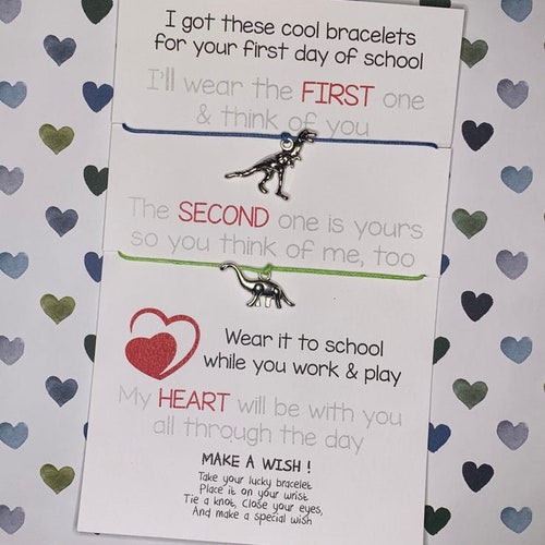 First Day of School Bracelets Back to School Bracelets Mommy | Etsy