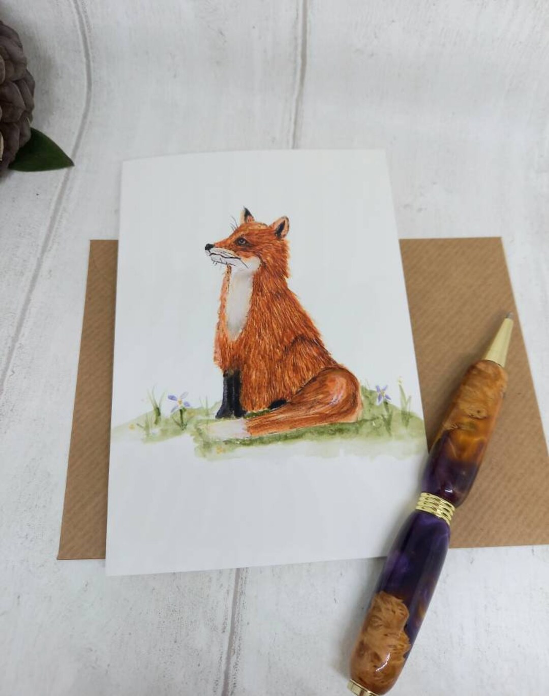 Fox Card Greetings Card Fox Birthday Card Blank Card - Etsy UK