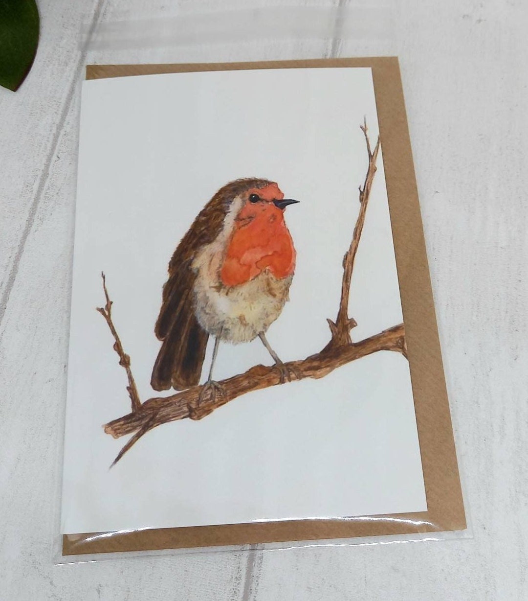 Robin Greetings Card, Robin Birthday Card, Blank Card, Animals and ...