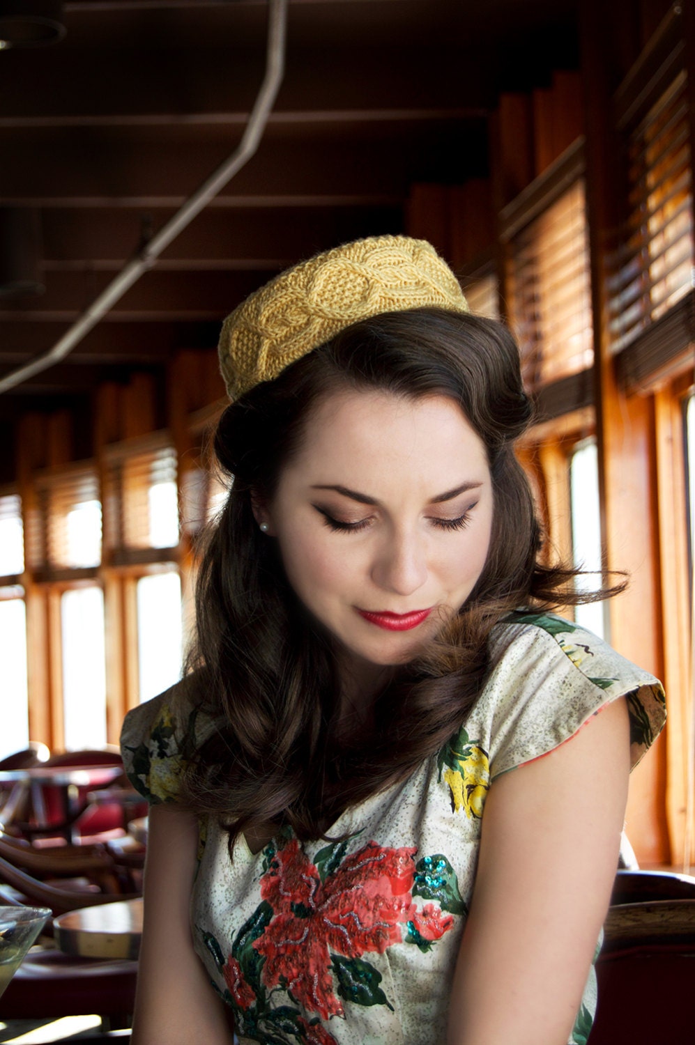 KNITTING PATTERN - How to Knit a Pillbox Hat Pattern, Couture Millinery ...