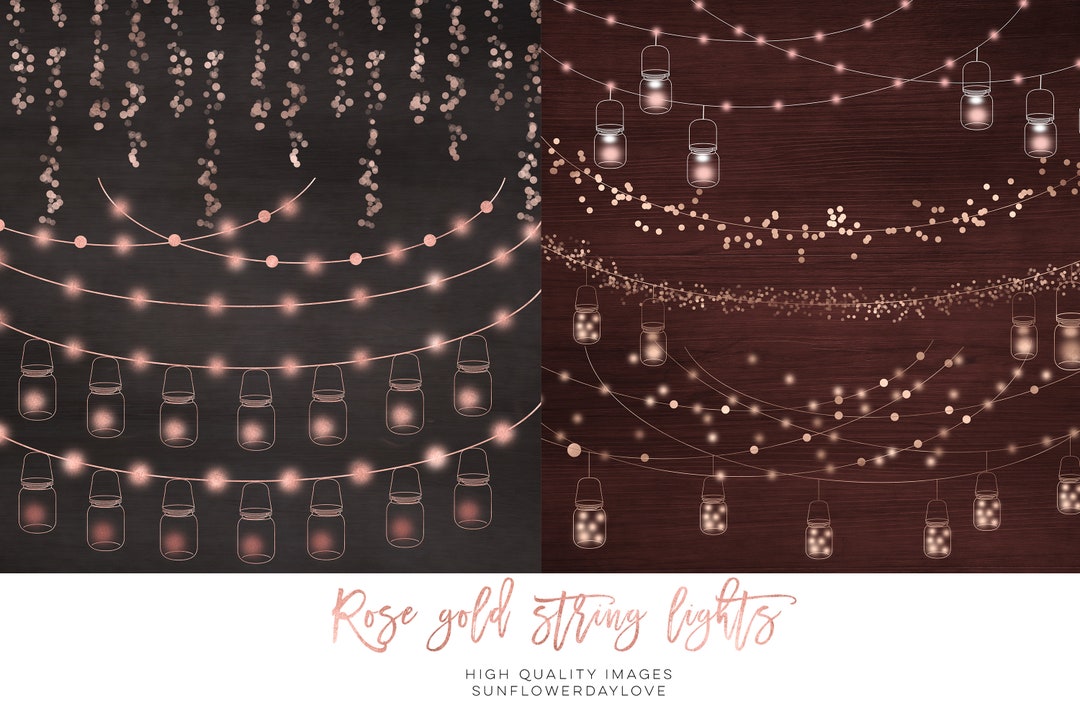 String Lights Overlay, Fairy Lights, Christmas Lights, Wedding Clipart ...