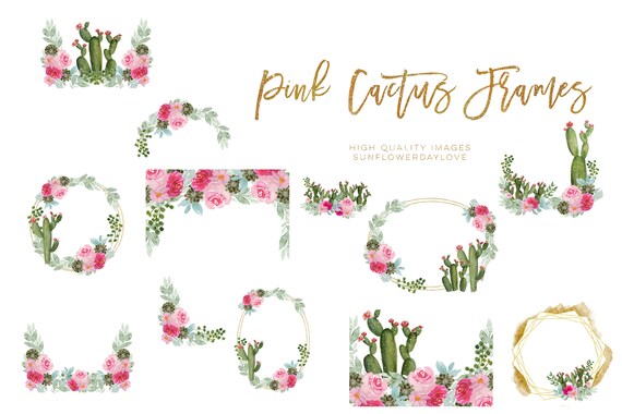 Pink Cactus Flower Clip Art