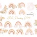 Watercolor Boho Rainbow Pampas Grass Clipart, Elegant Pink Flowers ...