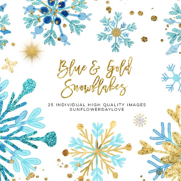 Snowflake Clip Art - Etsy