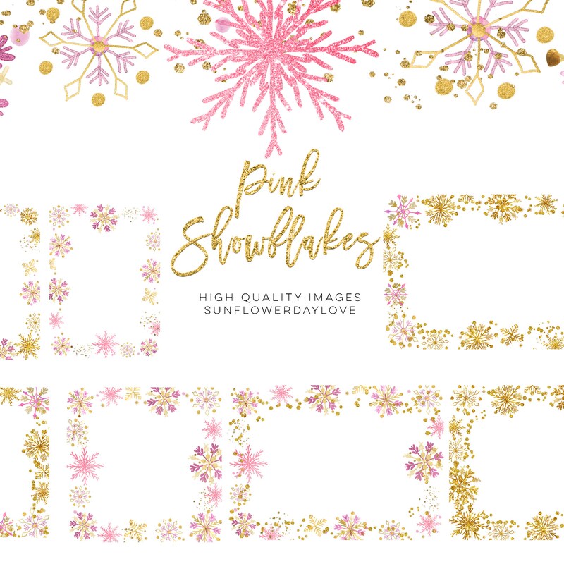 Pink Christmas Border - Etsy