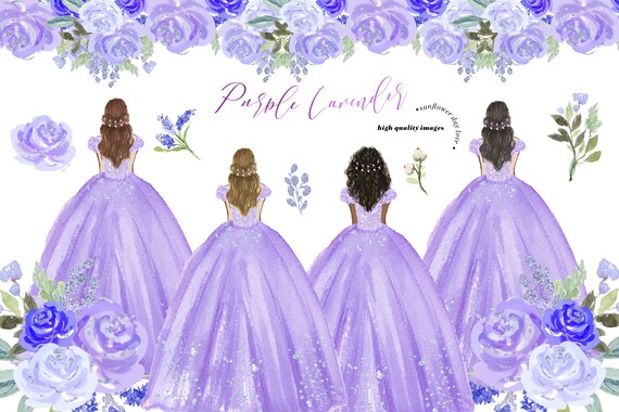 Clipart De Robe De Princesse Violette