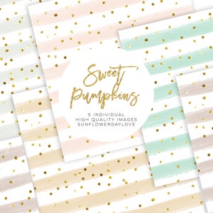 Rainbow Pastel Digital Paper Stripes Backgrounds Instant - Etsy