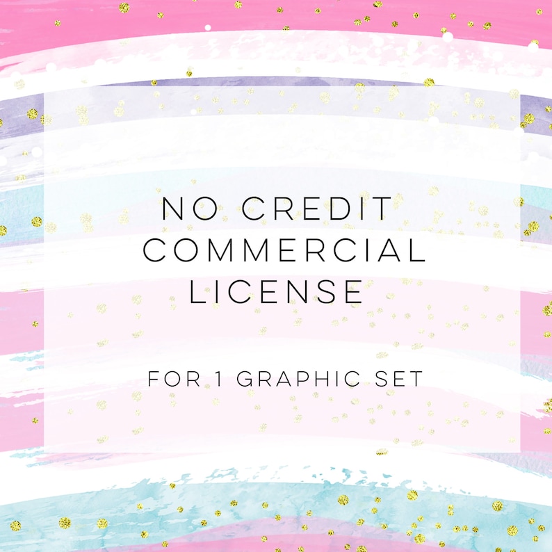 No Credit Commercial License, Commercial Use License, No Credit ...