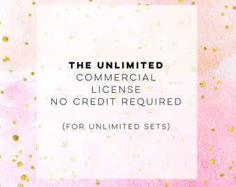 Commercial Use Extended License Bundle / for 5 Shop Items / - Etsy