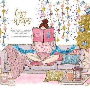 Winter Bundle Clip Art, Christmas and Winter Bundle, Snowflakes Clipart ...