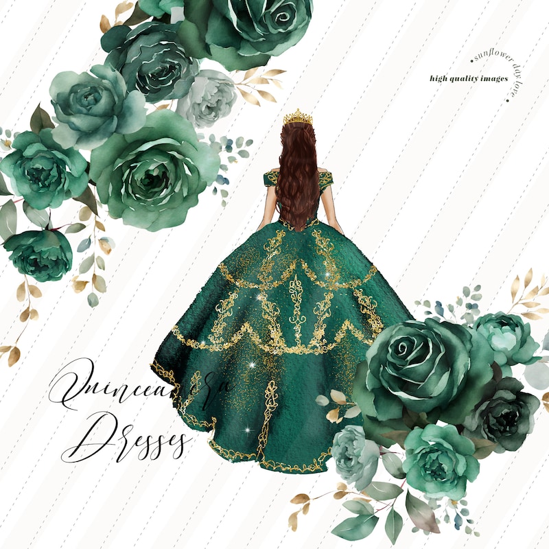 Green Princess Dress - Etsy