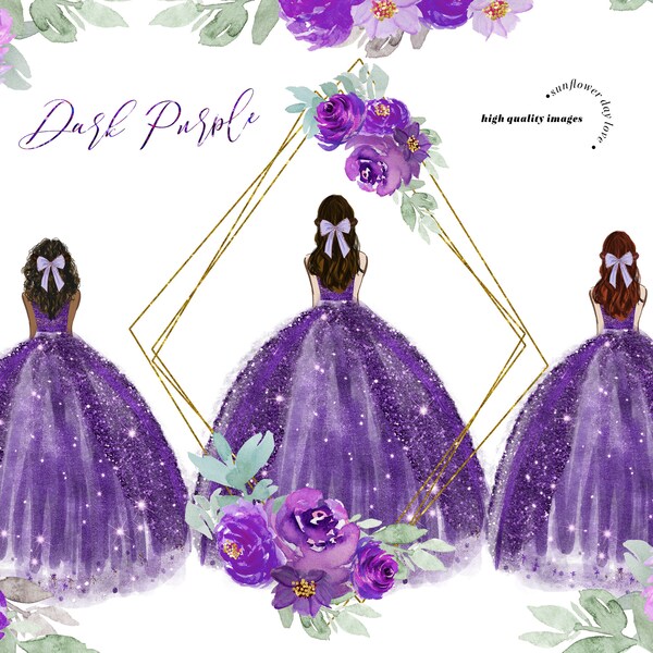 Dark Purple Quinceanera Dress - Etsy