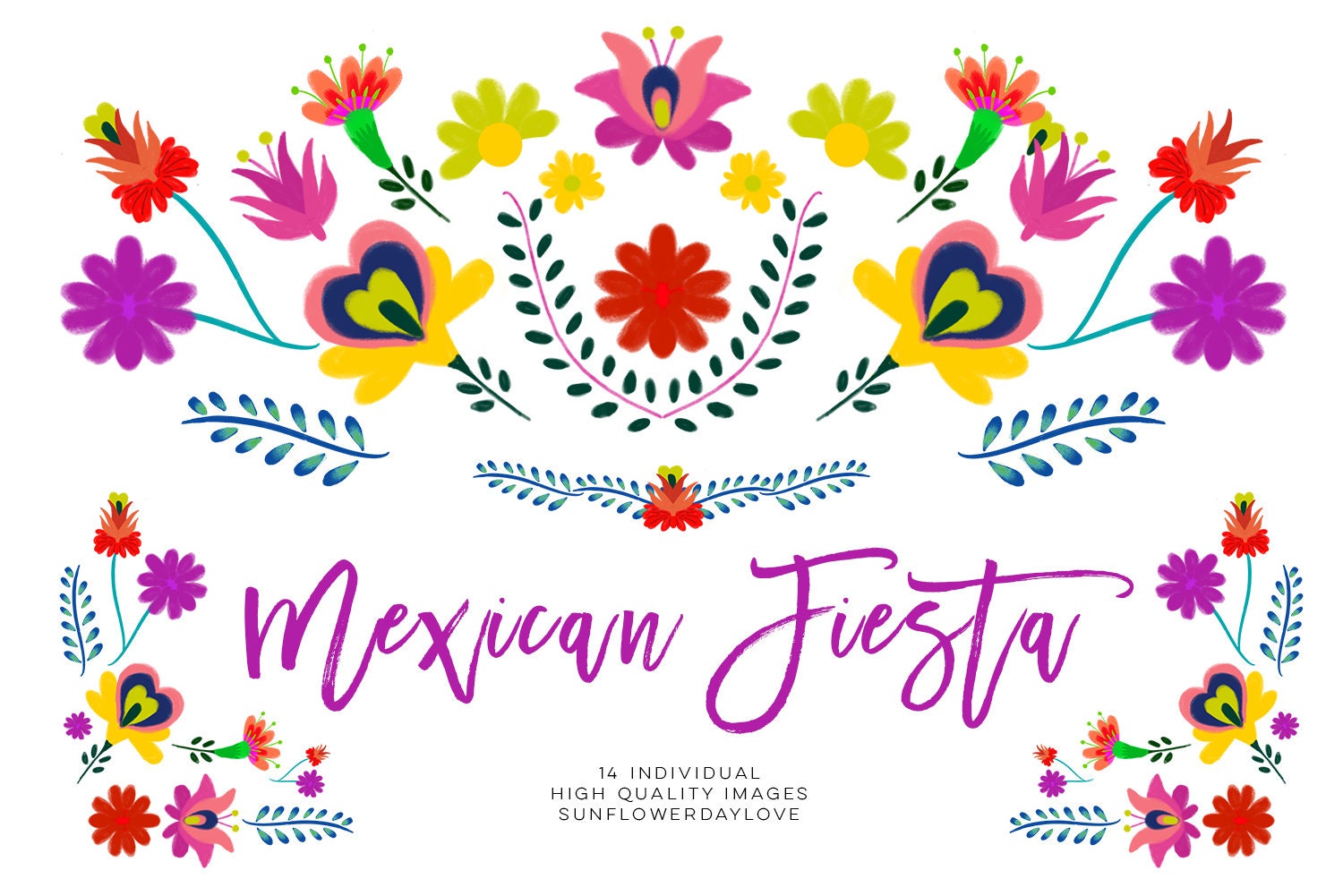 Mexican Fiesta Border Clip Art