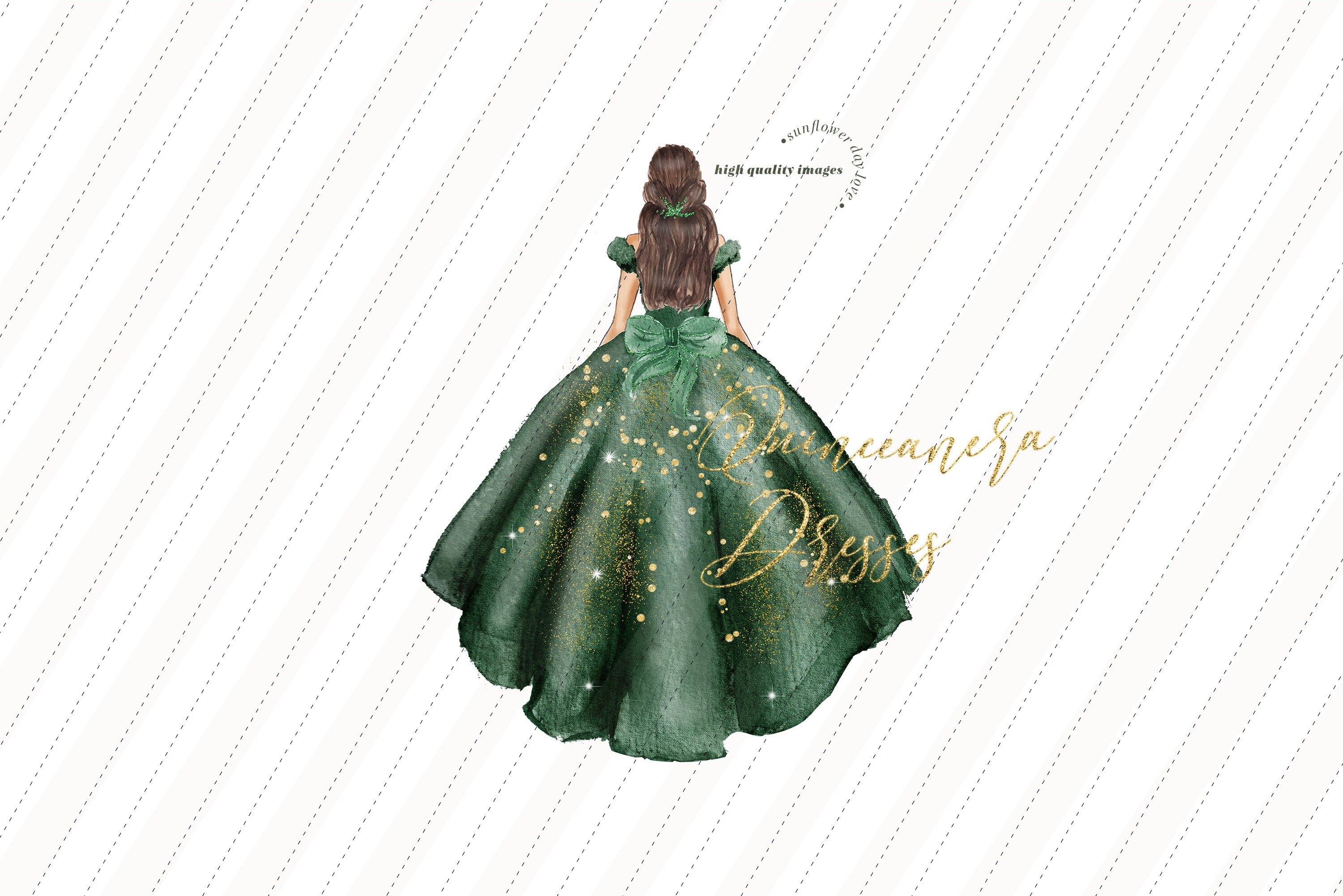 Green Dress Clipart