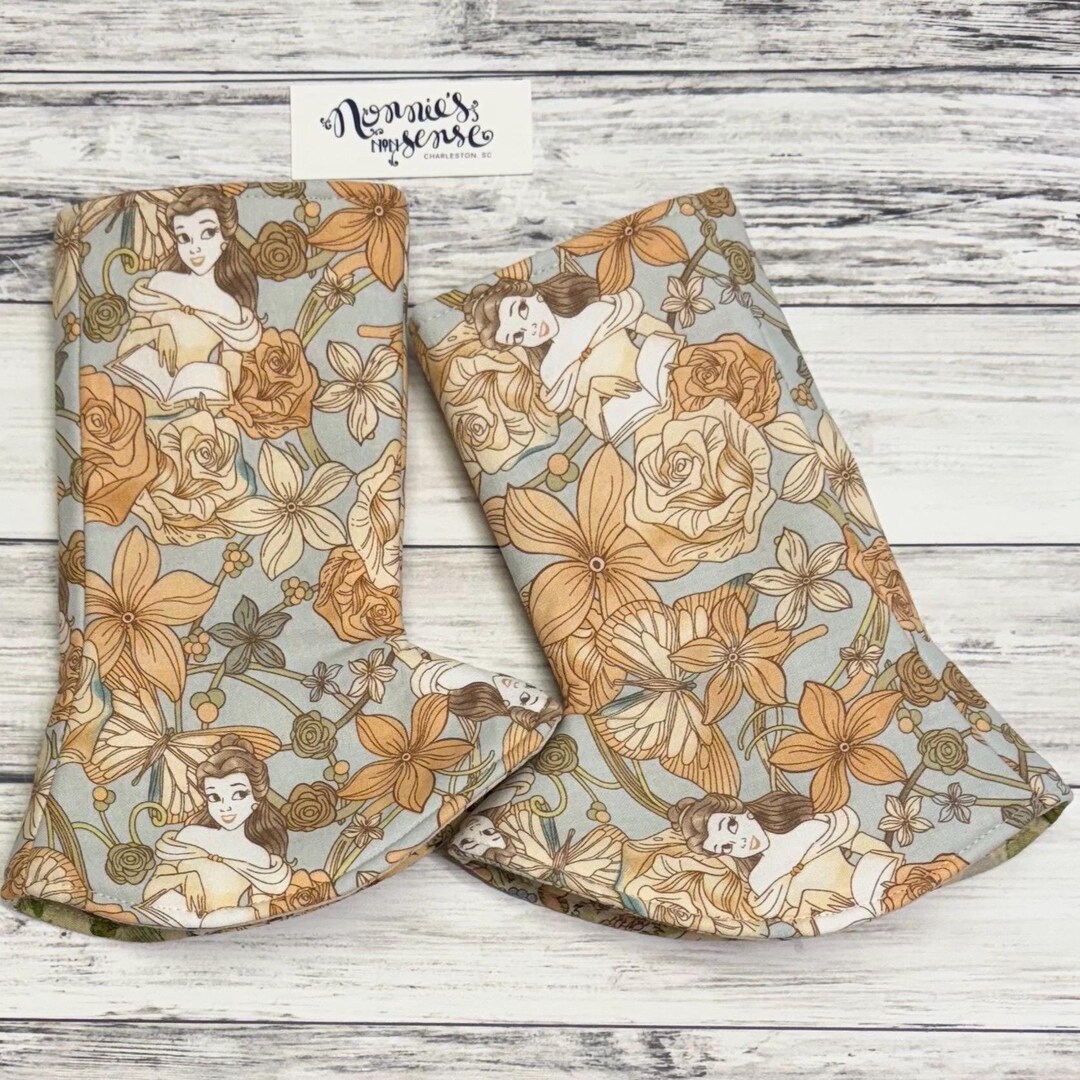 Watercolor Baby Carrier Drool Pads: Belle, Jasmine, Crella. Fits Most ...