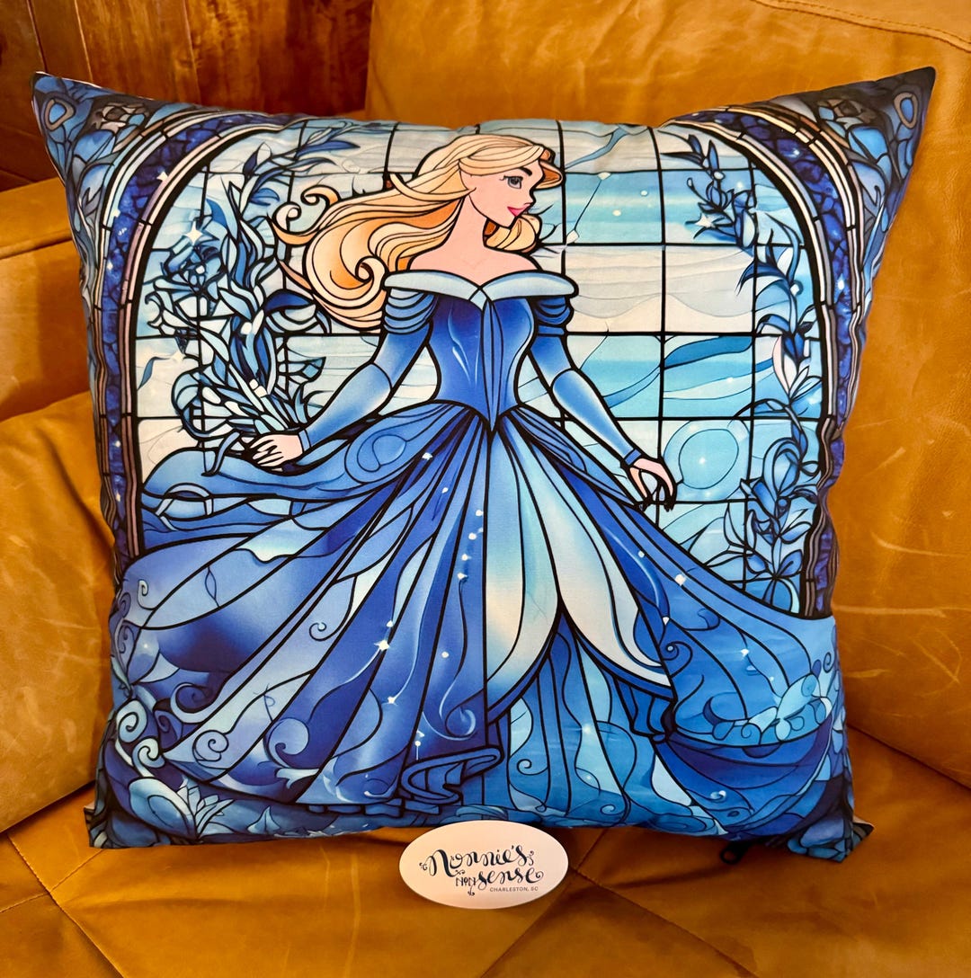 Ready to Ship BLUE PRINCESS PILLOWCASE. Fits 18x18 Pillow Form. Perfect ...
