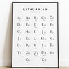 Serbian Alphabet Chart Print, Cyrillic Print, Alphabet Poster, Serbian ...