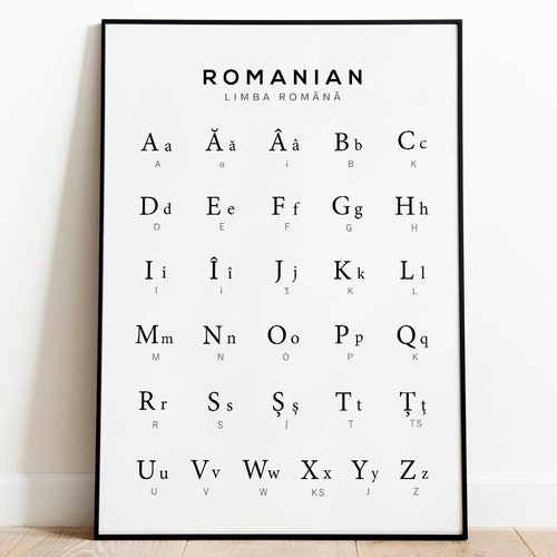 Hungarian Alphabet Chart Print Hungary Language Poster - Etsy