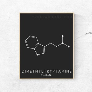 Dimethyltryptamine Printable Art Chemical DMT Molecule Digital Print ...