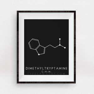 Dimethyltryptamine Printable Art Chemical DMT Molecule Digital Print ...
