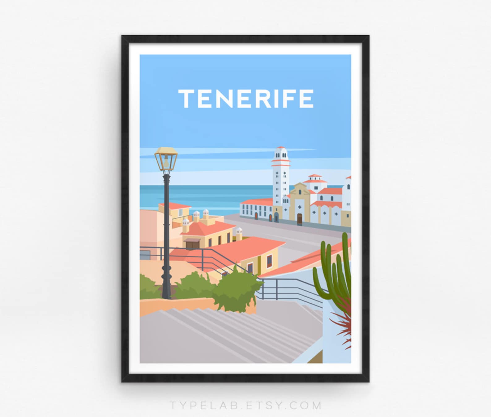 Tenerife Art Print Canary Islands Travel Print Tenerife - Etsy UK
