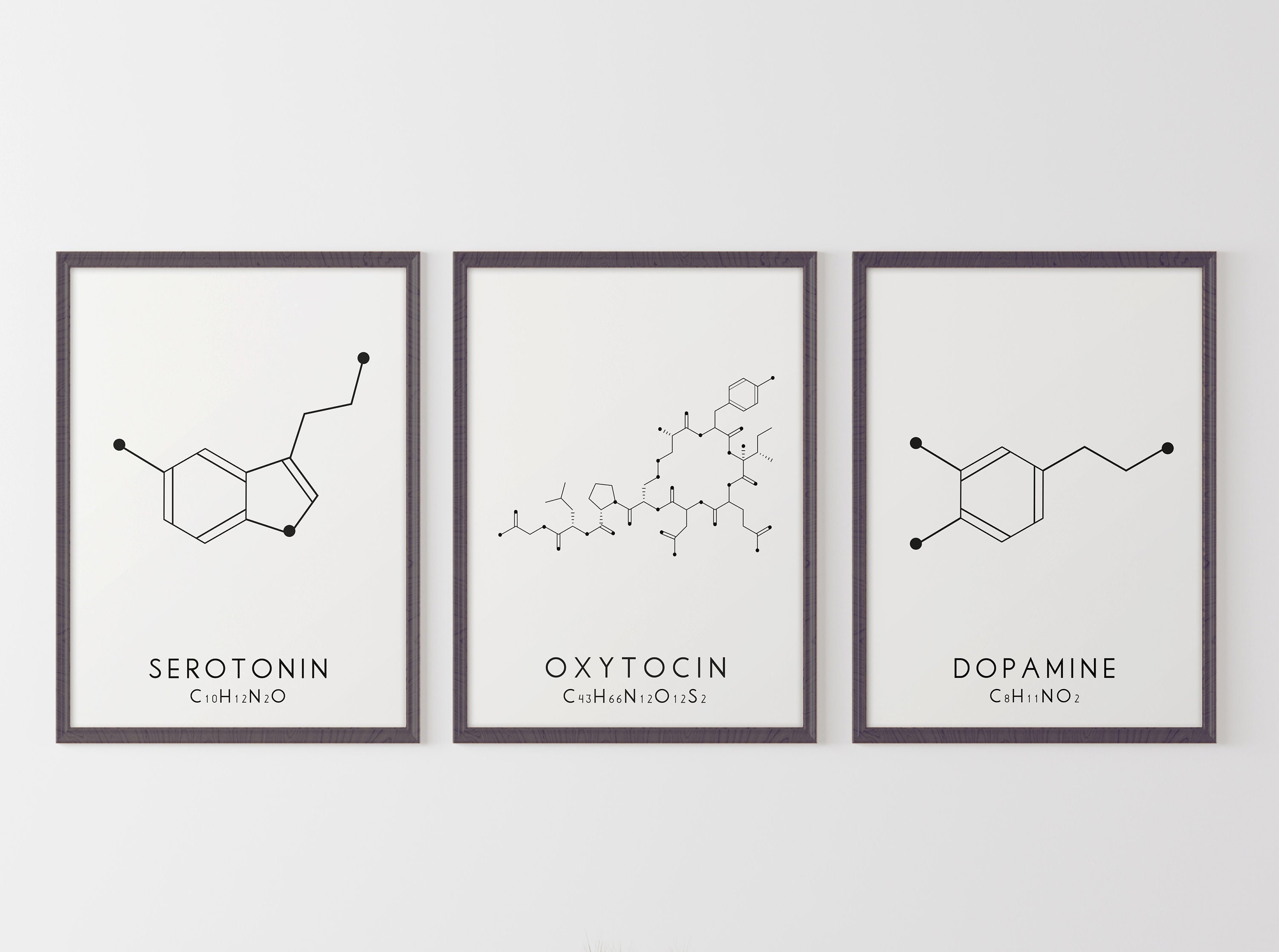 Serotonin And Dopamine Structures