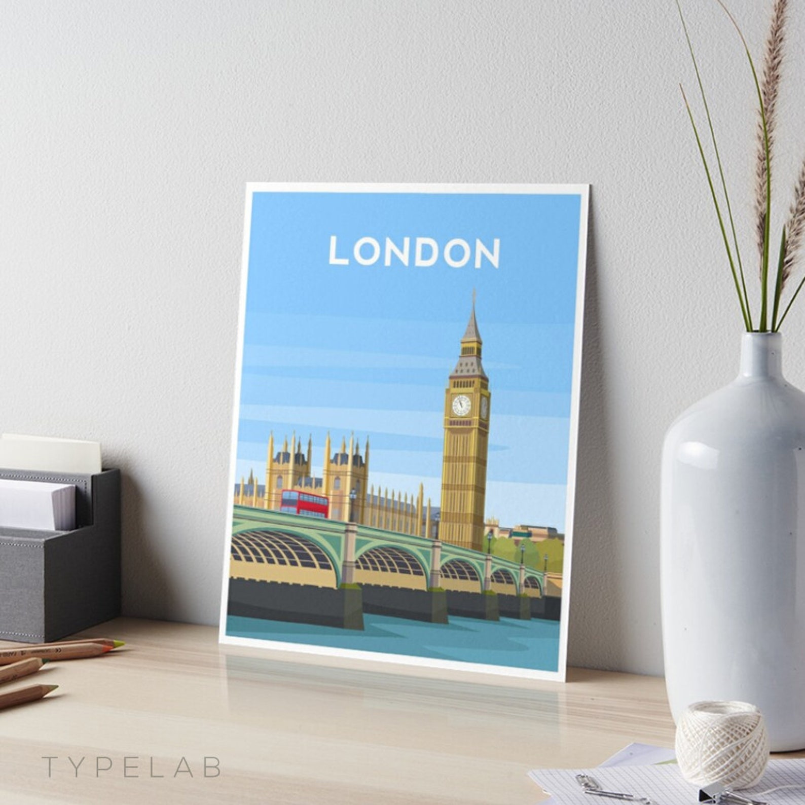 London Art Print Big Ben Travel Wall Art London Poster - Etsy UK