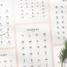 Korean Alphabet and Number Print Set Hangul Chart Poster - Etsy UK