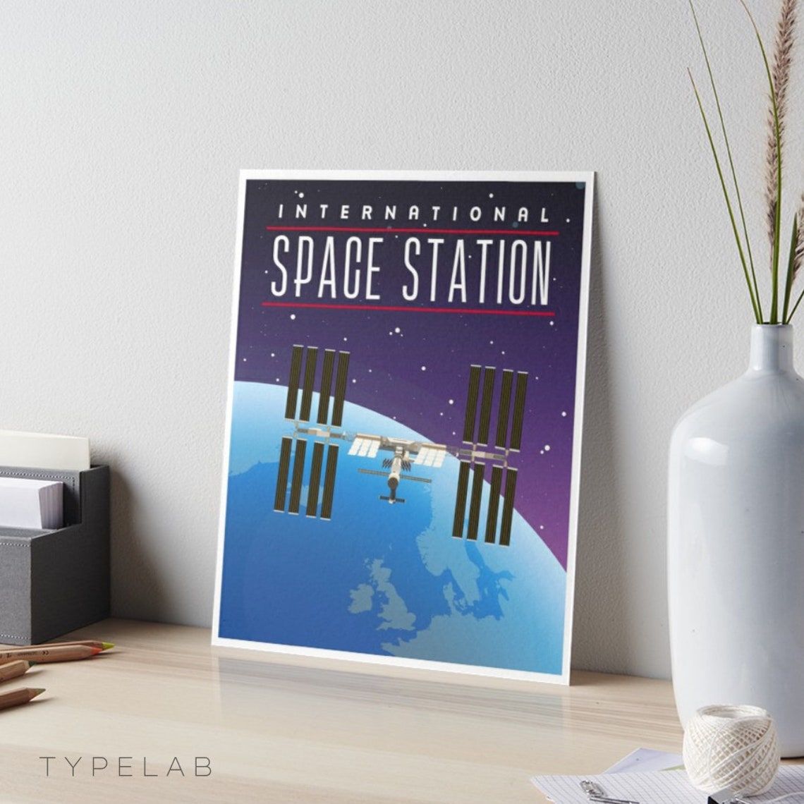 International Space Station Art Print Space Print Space | Etsy