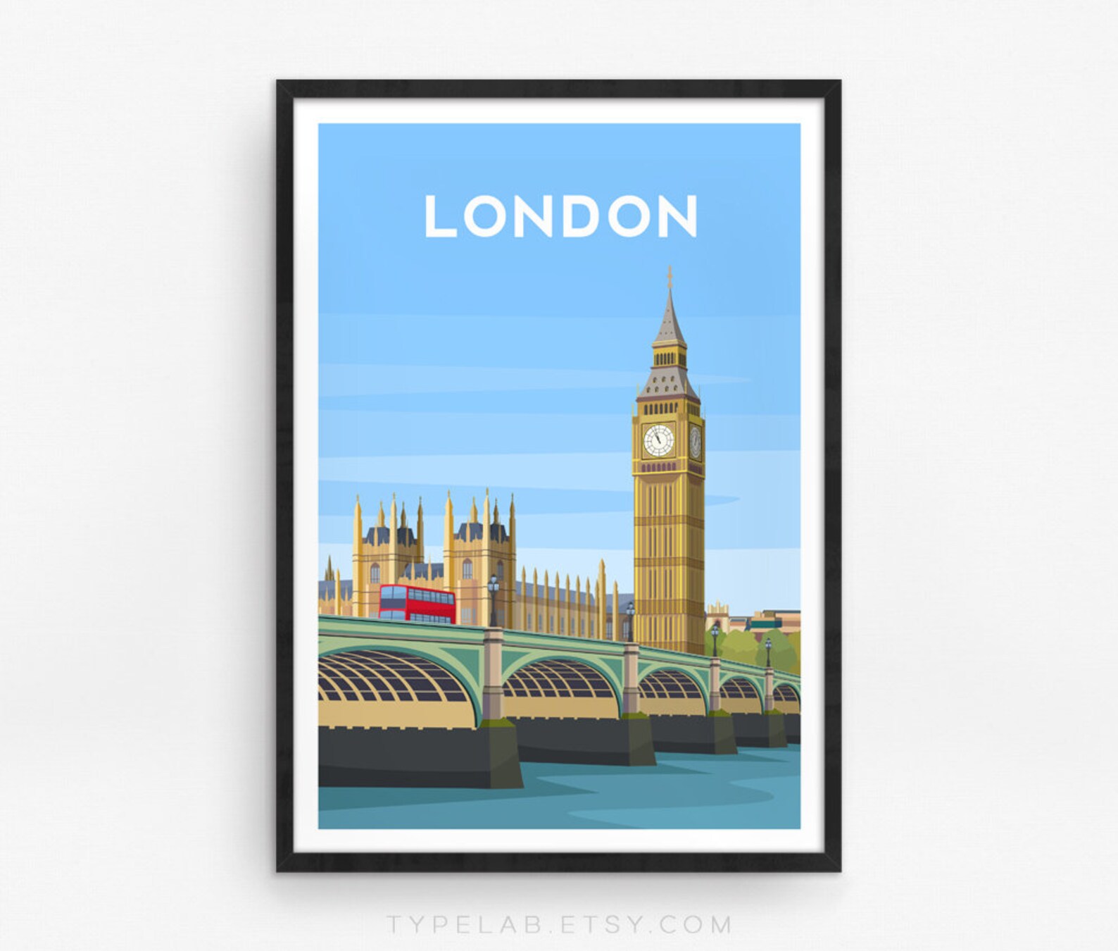 London Art Print Big Ben Travel Wall Art London Poster - Etsy UK
